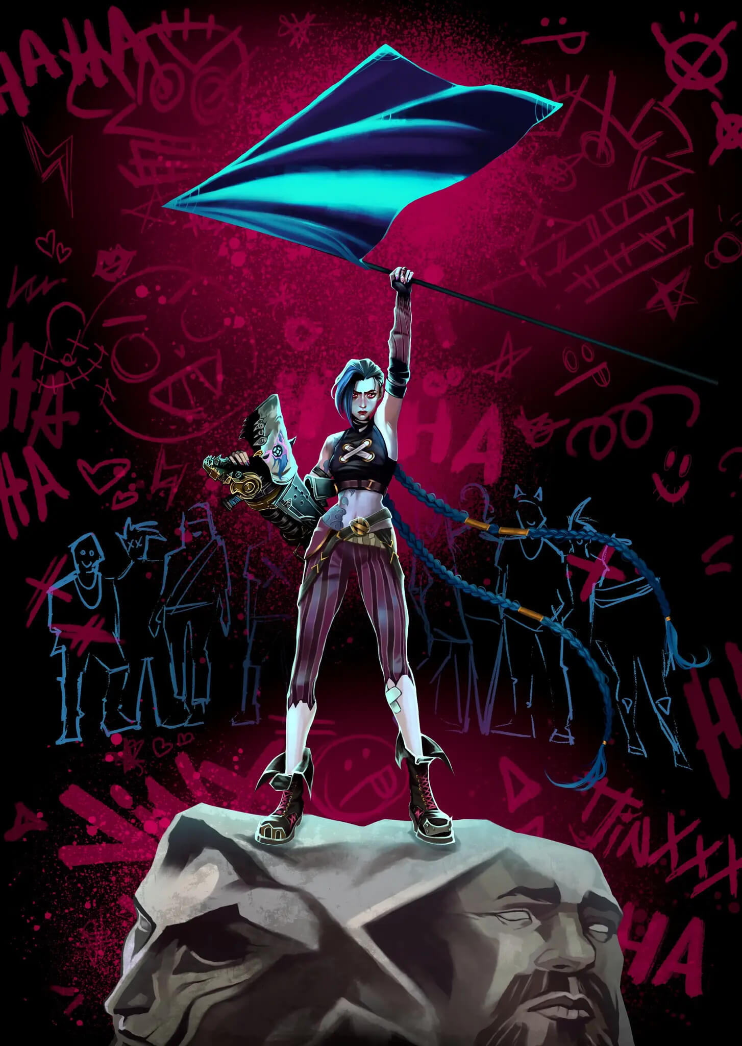 «Открытка «Arcane: Jinx Revolution»» за 250 ₽ – купить за 250 ₽ в ...